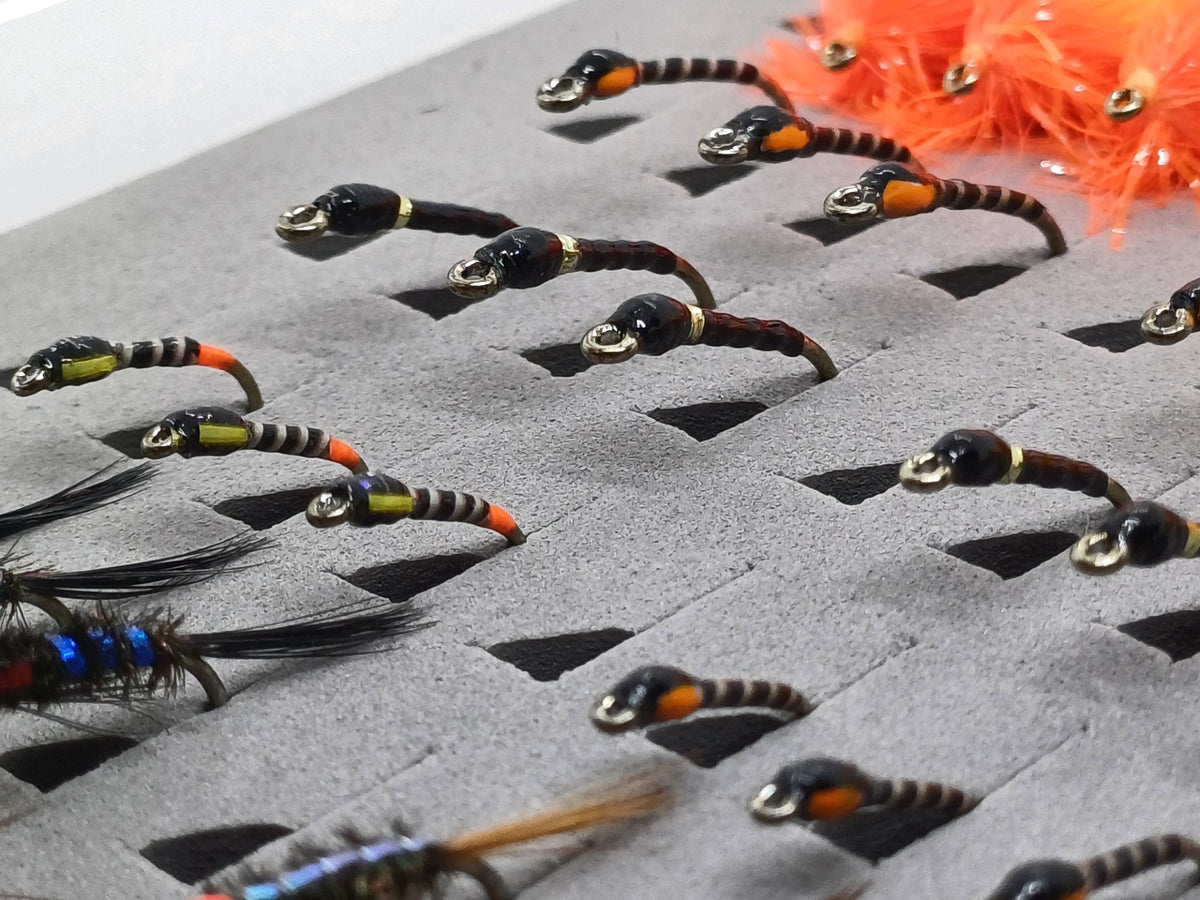 Beginners Trout Fly Boxed Sets - 100 Barbed/Barbless Trout Flies – FlashAttackFlies