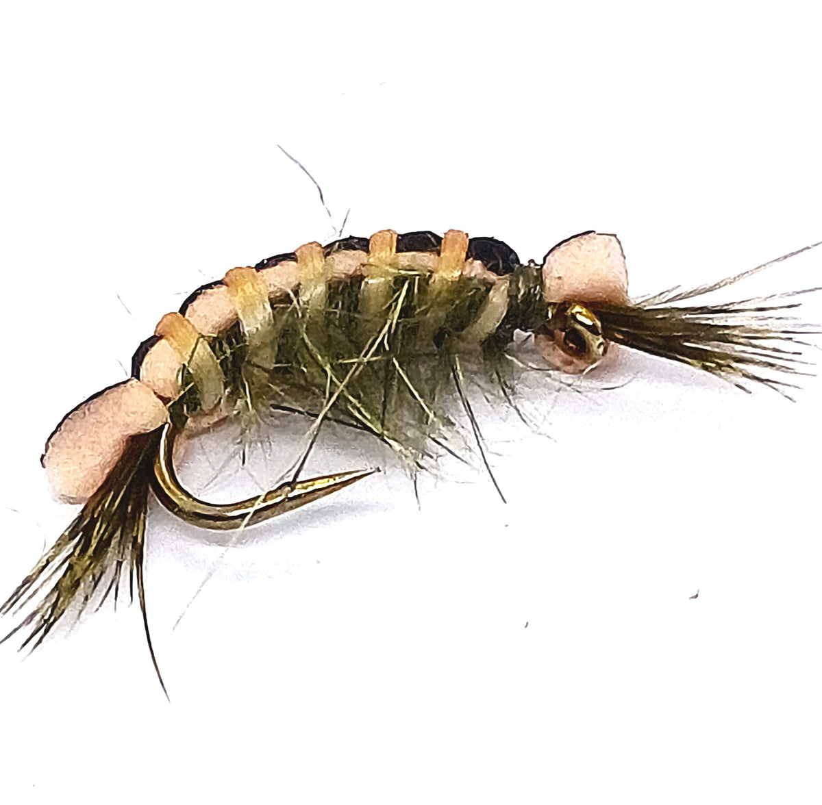 Grafham Olive Shrimp Fly CODE U101 (s10) – FlashAttackFlies