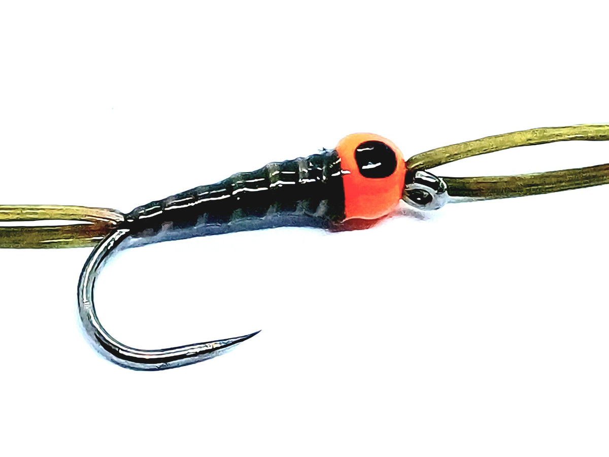 Worm Fly Olive CODE HL46 (S10) Barbless – FlashAttackFlies