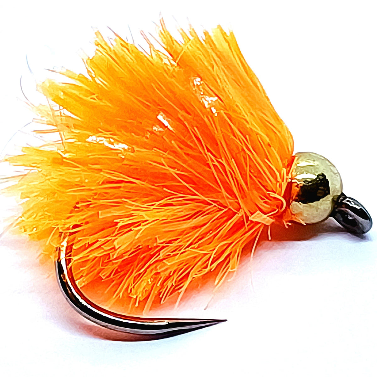 Orange Blob Fly Gold Head CODE HB28 (s10) – FlashAttackFlies