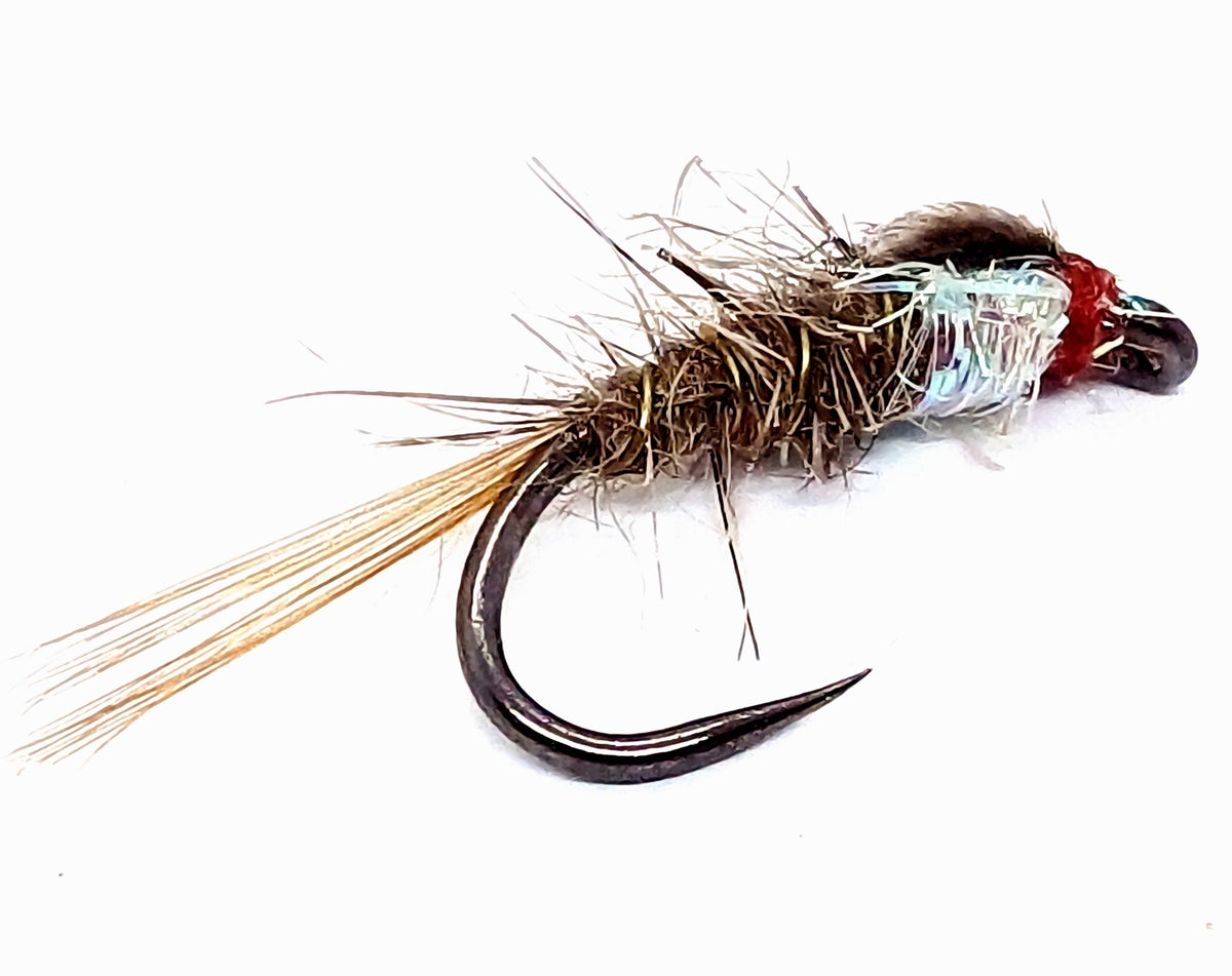 Hares Ear Nymph Fly Pearl CODE BN6 (s12,14) – FlashAttackFlies