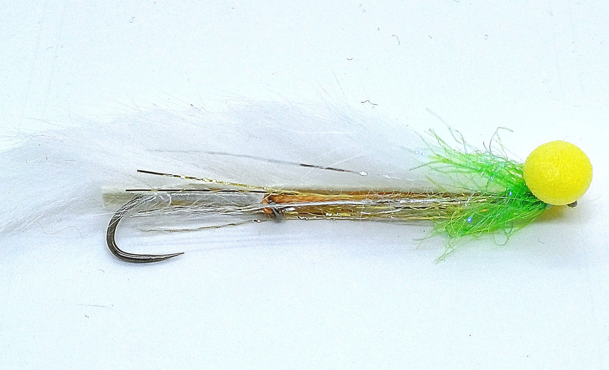 Snake Fly Booby White CODE BS13 - BARBLESS – FlashAttackFlies