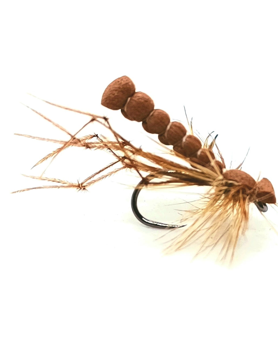 Brown Foam Daddy Longlegs Fly - CODE BD16 (s10,12) – FlashAttackFlies