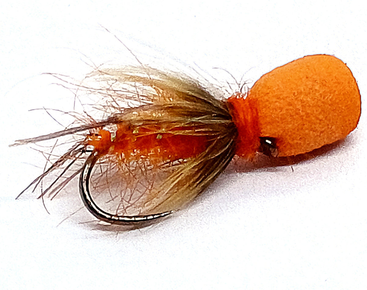 Popper Hopper Fly Orange CODE BD60 (s10,12) – FlashAttackFlies