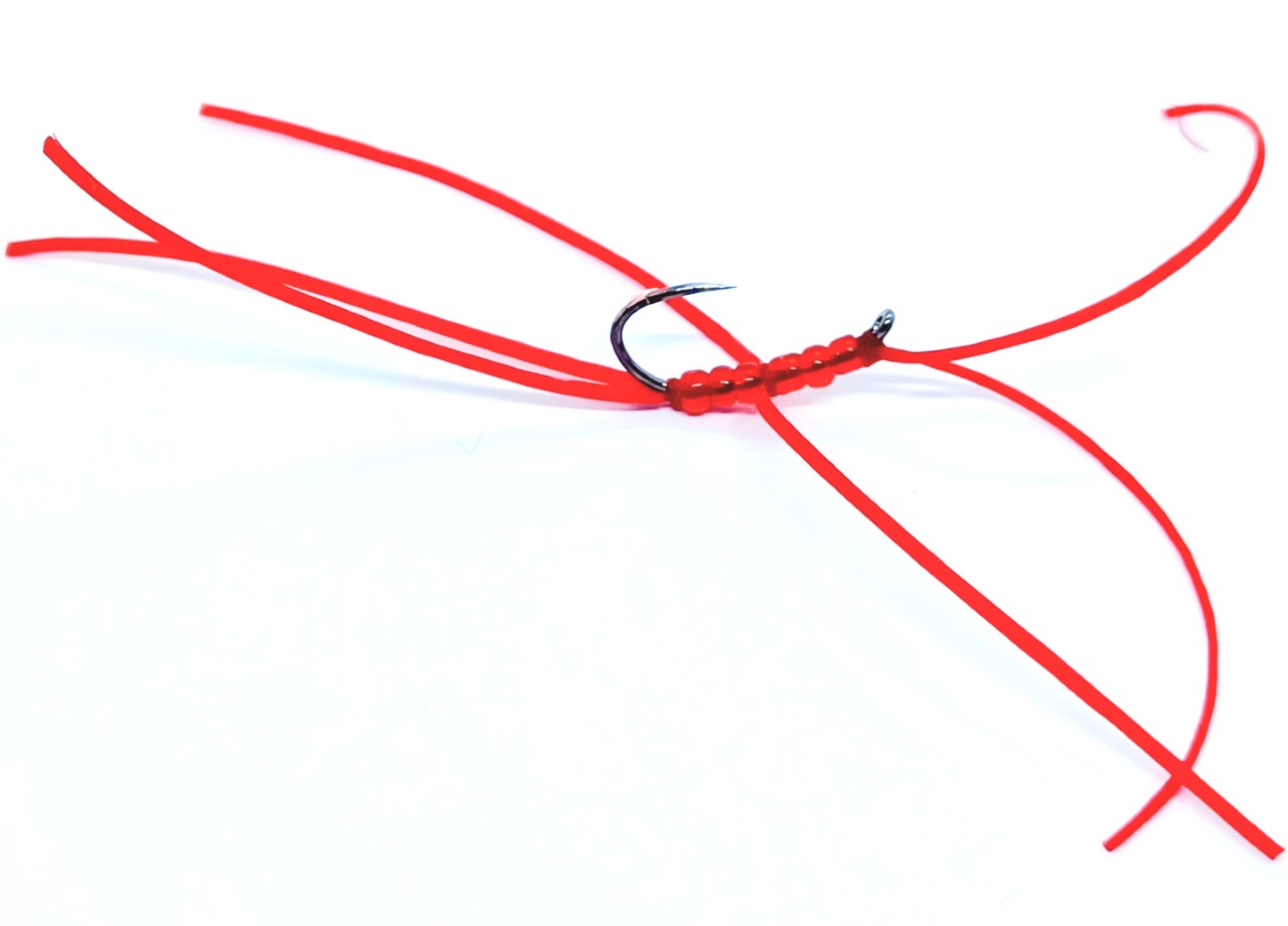 Apps Worm Fly Red CODE HL34 (s10) Barbless – FlashAttackFlies